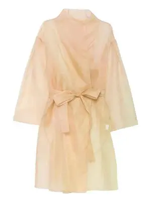 Antonelli Firenze Gustav Sheer Belted Jacket - Neutrals