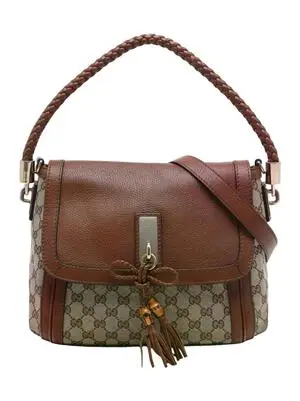 Gucci 2016-2026 Gg Canvas Bella Flap Satchel - Neutrals