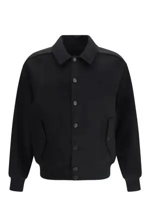 FERRAGAMO Wool And Cashmere Blouson - Black