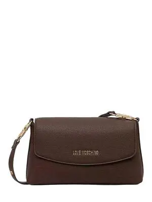 Moschino Logo-plaque Cross Body Bag - Brown