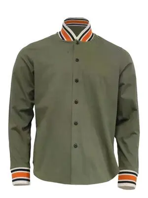 Loewe Striped-trim Button-down Shirt - Green