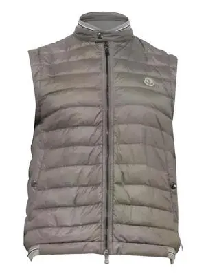 Moncler Quilted Zip-up Gilet - Grey