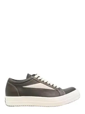 Rick Owens Leather Sneakers - Grey