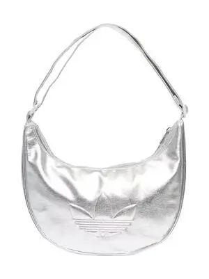 Adidas Adicolor Metallic-effect Shoulder Bag Silver