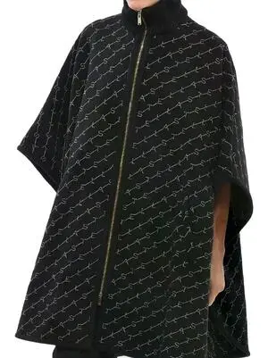 STELLA MCCARTNEY Stella McCartney Logo-Embroidered Zip-Up Cape