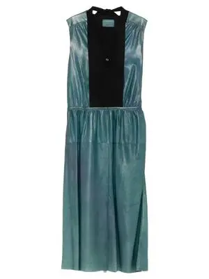 Prada Lambskin Sleeveless Dress - Blue