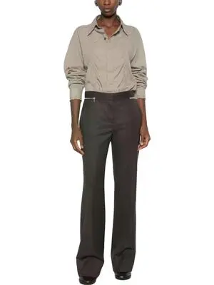Stella McCartney Zip-detail Tailored Trousers - Brown