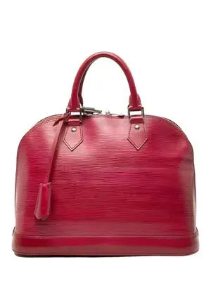LOUIS VUITTON 2012 Epi Alma Pm Handbag Red