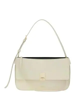 FERRAGAMO Ferragamo Mini Cara Bag In Smooth Calfskin Leather Neutrals