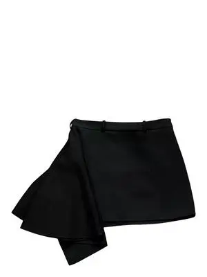 GIVENCHY Givenchy Short Asymmetric Ruffled Skirt