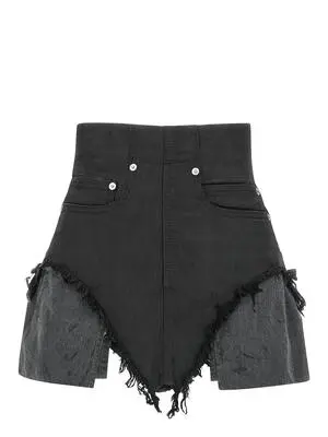 Rick Owens Dirt Cutoffs Denim Shorts - Black