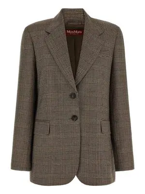 Max Mara Mstalca Wool Blazer - Brown