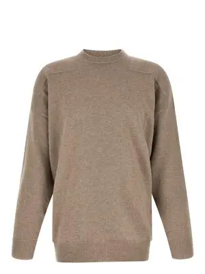 JIL SANDER Mélange Wool Pullover - Cream