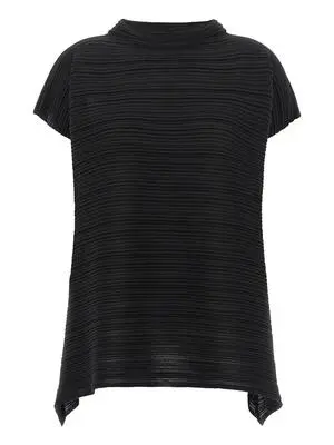 Issey Miyake Paper Bounce Blouse - Black