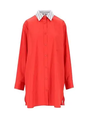 Loewe Popeline Mini Dress - Red
