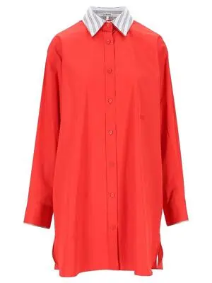 Loewe Popeline Mini Dress - Red