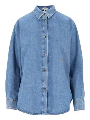 Loewe Embroidered Shirt - Blue
