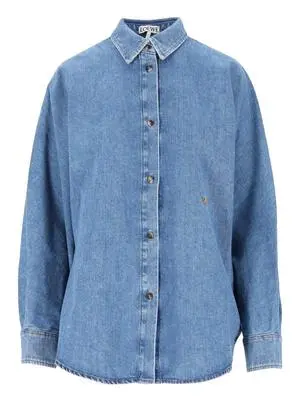 Loewe Embroidered Shirt - Blue