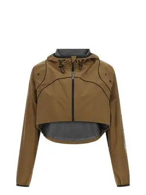 Balenciaga Techwear' Hoodie - Brown