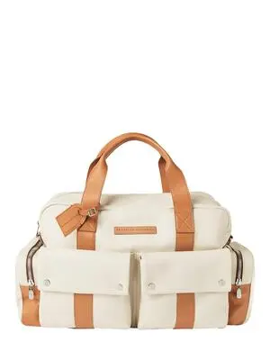 Brunello Cucinelli Grained Calfskin Leisure Bag - Blue