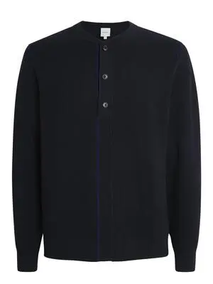 Paul Smith Merino Henley Sweater - Navy