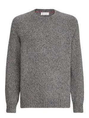 Brunello Cucinelli Virgin Wool-silk-cashmere Sweater - Blue