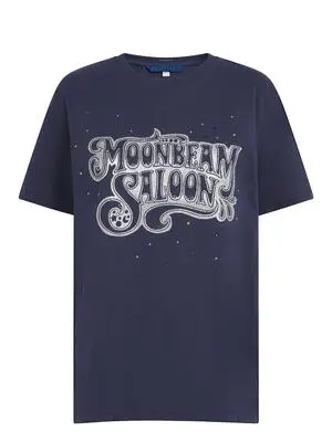 MOTHER The Rowdy Cotton T-shirt - Navy