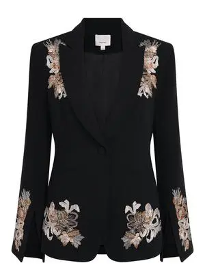 CINQ À SEPT Beaded Border Isby Blazer