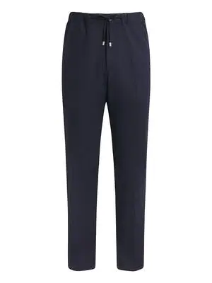 FIORONI CASHMERE Fioroni Cashmere Virgin Wool Straight Leg Chinos Navy