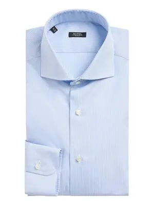 BARBA NAPOLI Cotton Stripe Slim Shirt