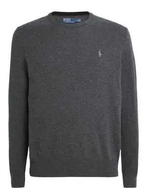 Polo Ralph Lauren Wool Polo Pony Sweater - Black