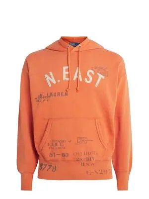 Polo Ralph Lauren Graphic Print Hoodie - Orange
