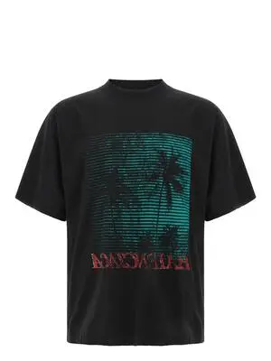 Balenciaga Vintage-effect T-shirt - Black