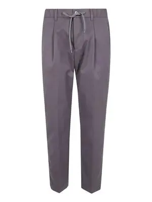 Herno Herno Drawstring Trousers With Gathered Waist Detail No