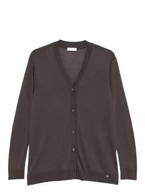 Herno Button-front Long-sleeve Knit Top - Brown
