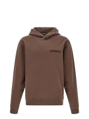 Jacquemus Jacquemus Men 'Le Hoodie Gros-Grain' Hoodie Brown