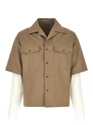 Balenciaga Double-layer Shirt - Cream