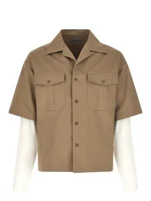 Balenciaga Double-layer Shirt - Cream