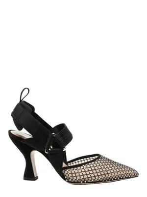 Fendi Colibrì Slingback Pumps - Black