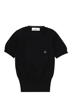 VIVIENNE WESTWOOD Bea Logo Top - Black