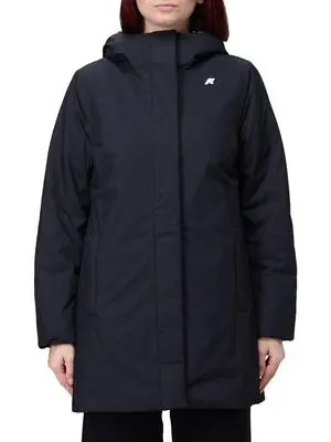 K-WAY Sophie Short Hooded Jacket, Padded And Waterproof In Technical Fabric - Grey