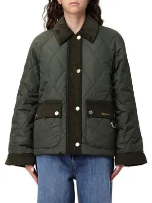 Barbour Kilnwick Quilted Technical Jacket With Velvet Collar - Olive