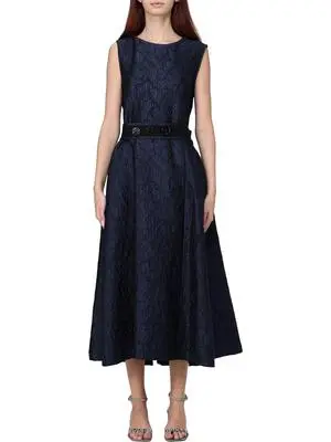 MAX MARA Abstract Jacquard A-line Midi Dress For Ceremonies