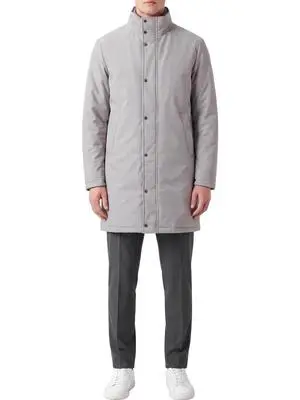 Herno Double-layer Down-padded Single-breasted Coat - Grey