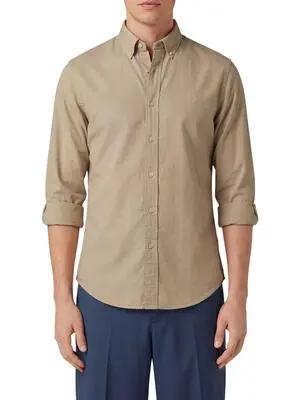 Polo Ralph Lauren Polo Ralph Lauren Green Long Sleeve Button-Down Shirt Beige