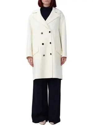 SIMONA CORSELLINI Double-breasted Wool Coat With Jewel Applications - Ivory