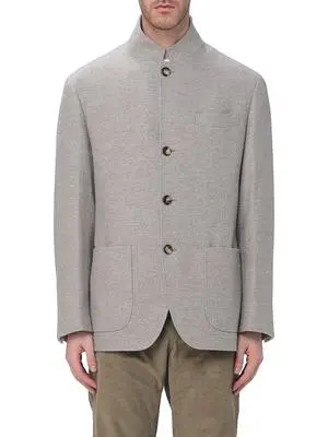 Brunello Cucinelli Water-repellent Cashmere Short Coat - Grey