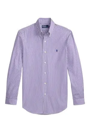 Ralph Lauren Striped Button-down Dress Shirt - Violet