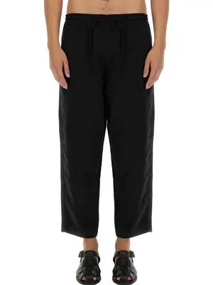 You Must Create Lyocell And Linen Blend Trousers - Black