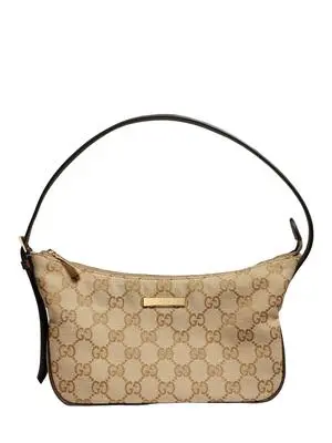 Gucci GUCCI GG Canvas Mini Bag Beige